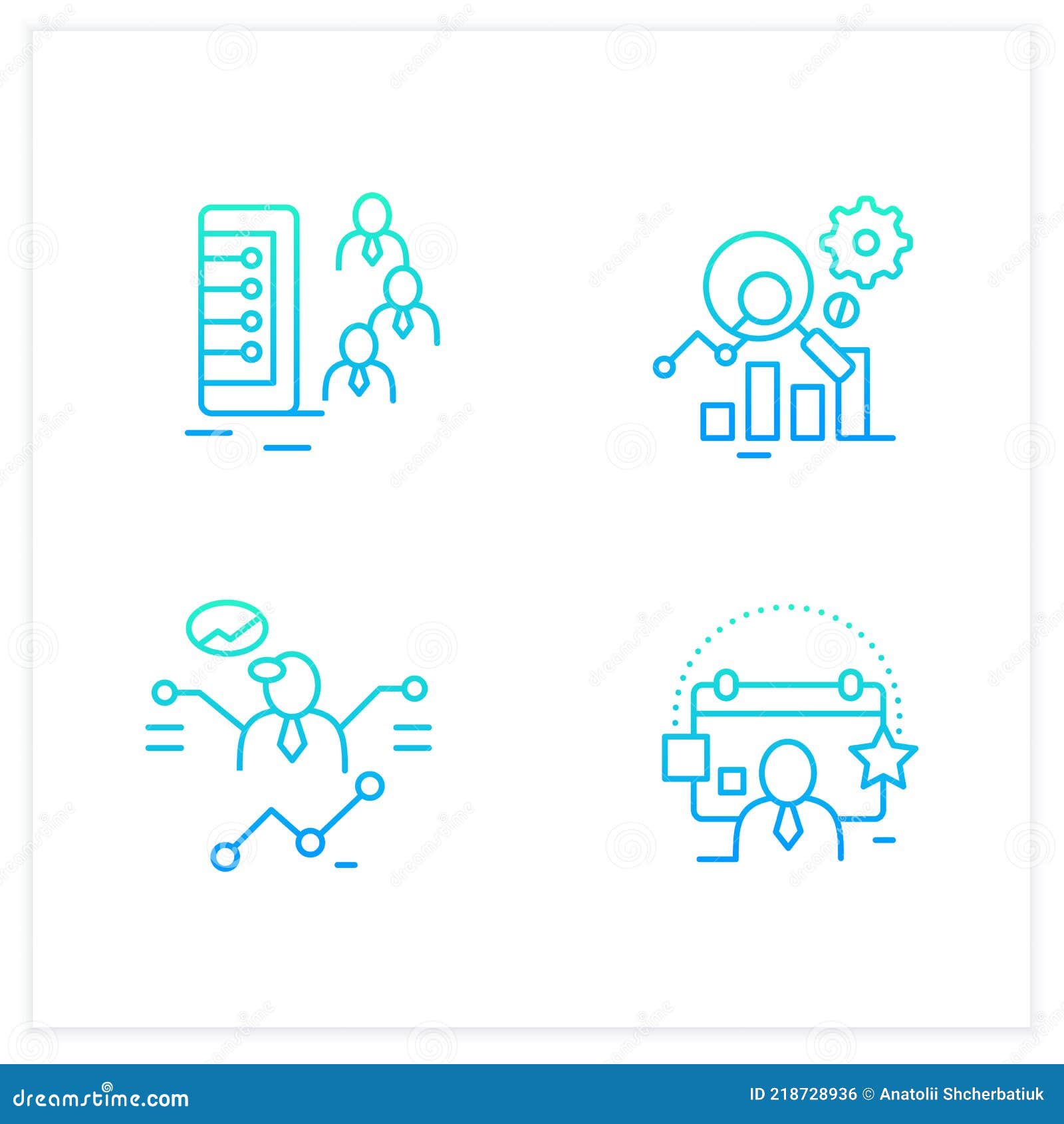 Customer Predictions Chalk Icon Vector Illustration | CartoonDealer.com ...