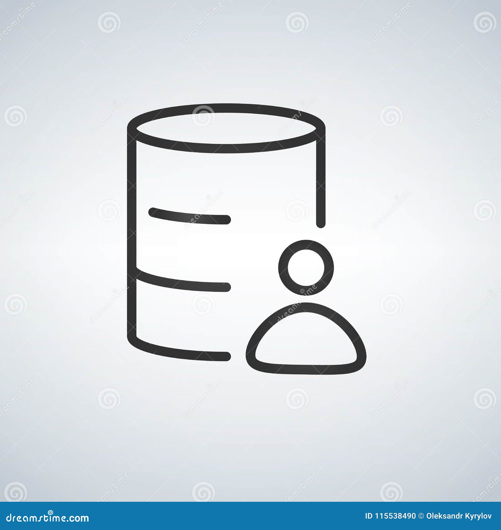 Customer Database Icon, Connecting People in One Database, Add User To ...