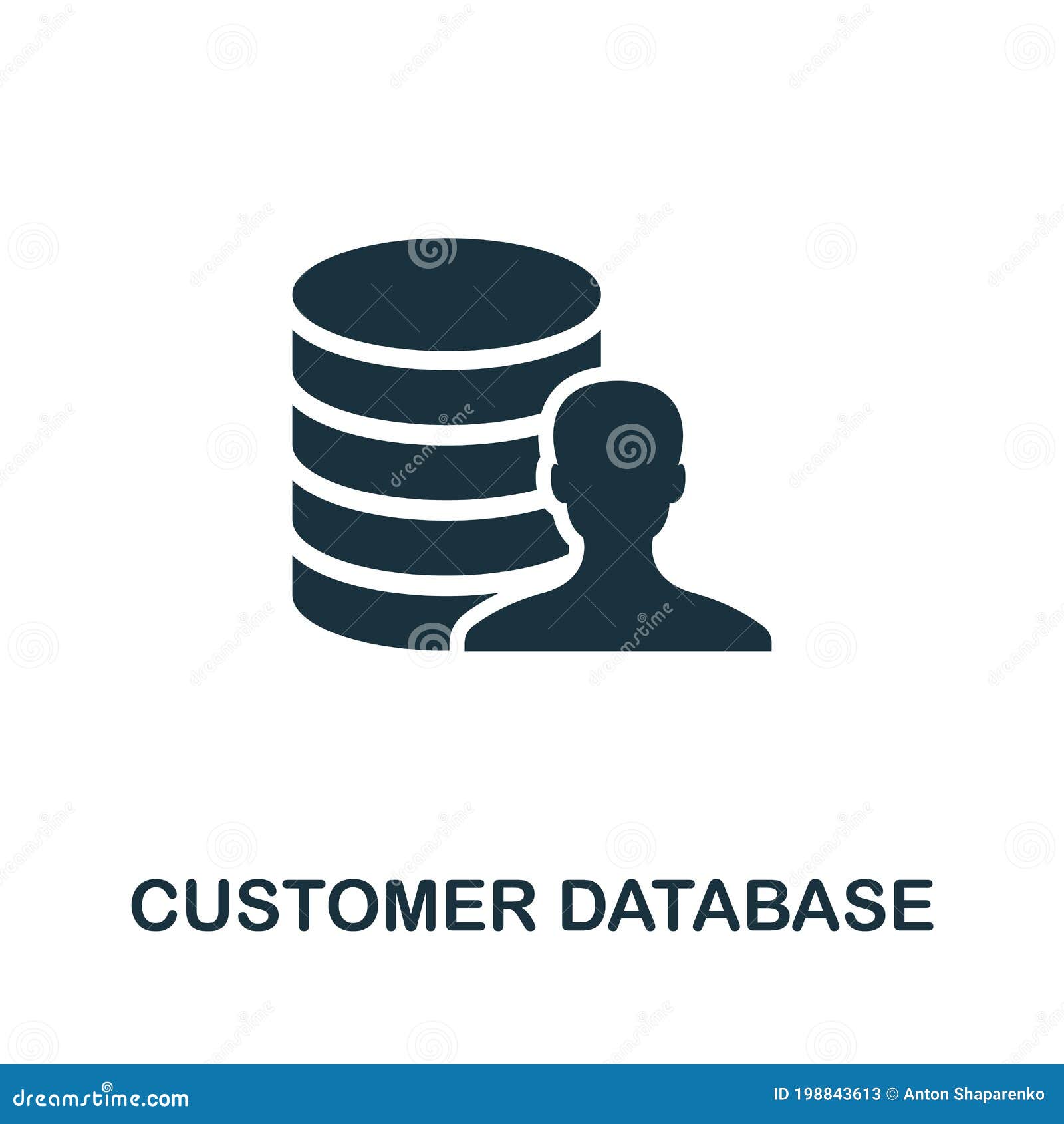 Customer Database Icon. Simple Element from Loyalty Program Collection ...