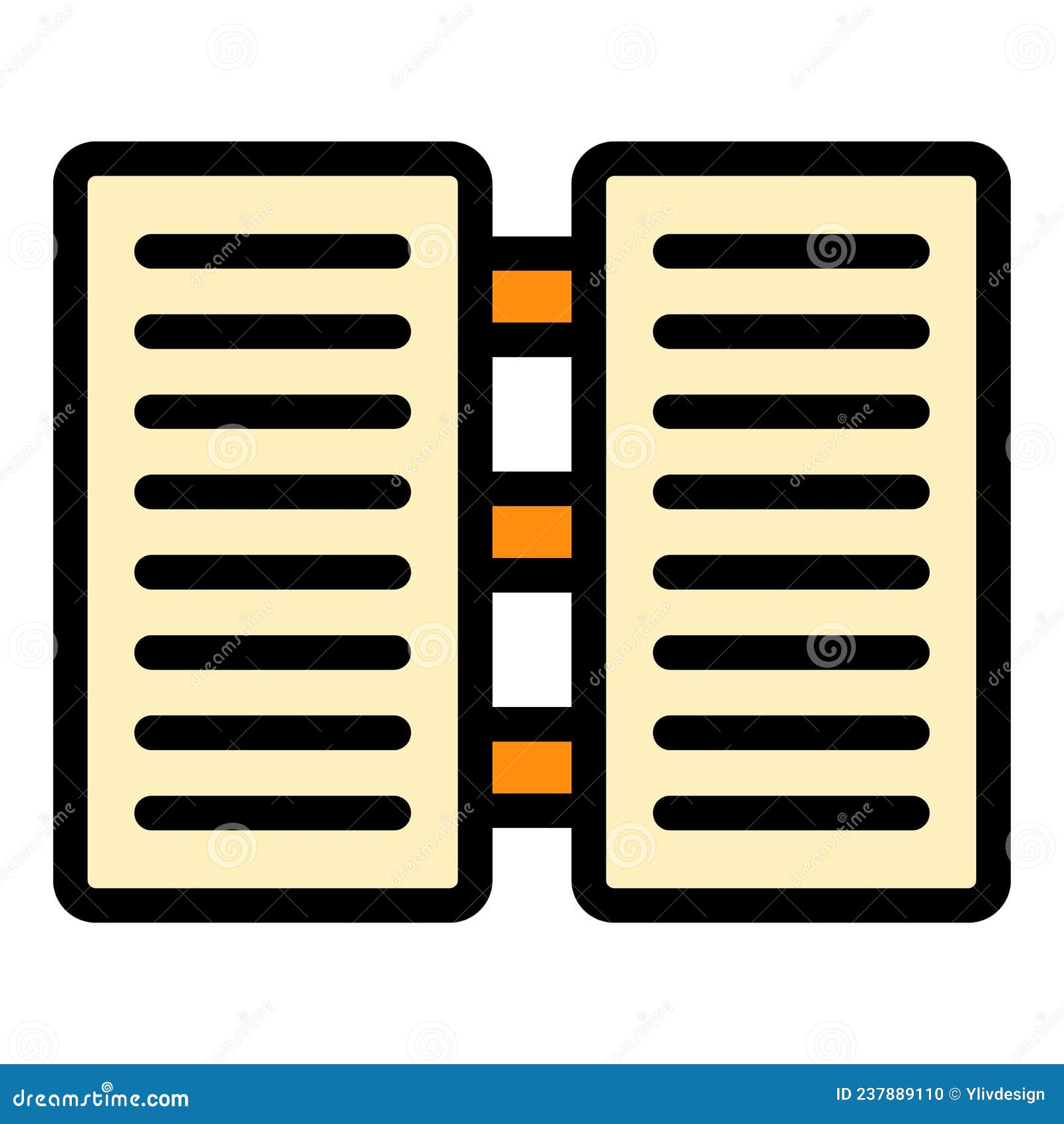 Customer Database Server Icon Color Outline Vector Stock Vector