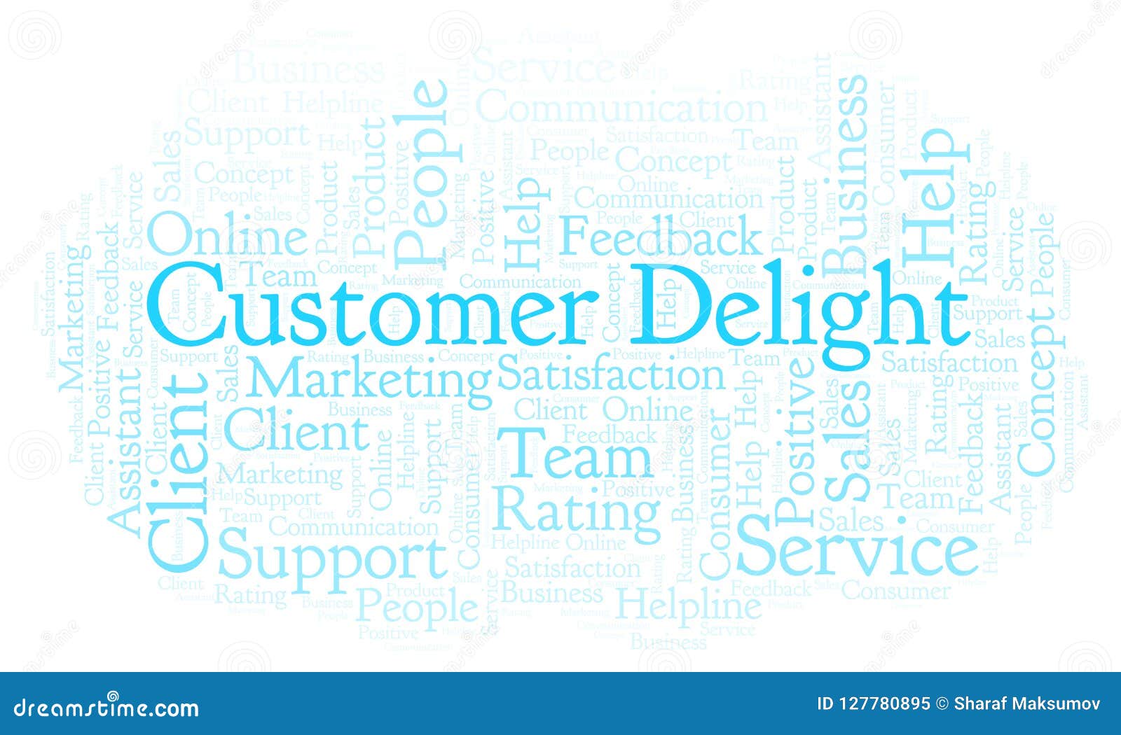 Customer Delight Word Cloud. Stock Illustration - Illustration of ...