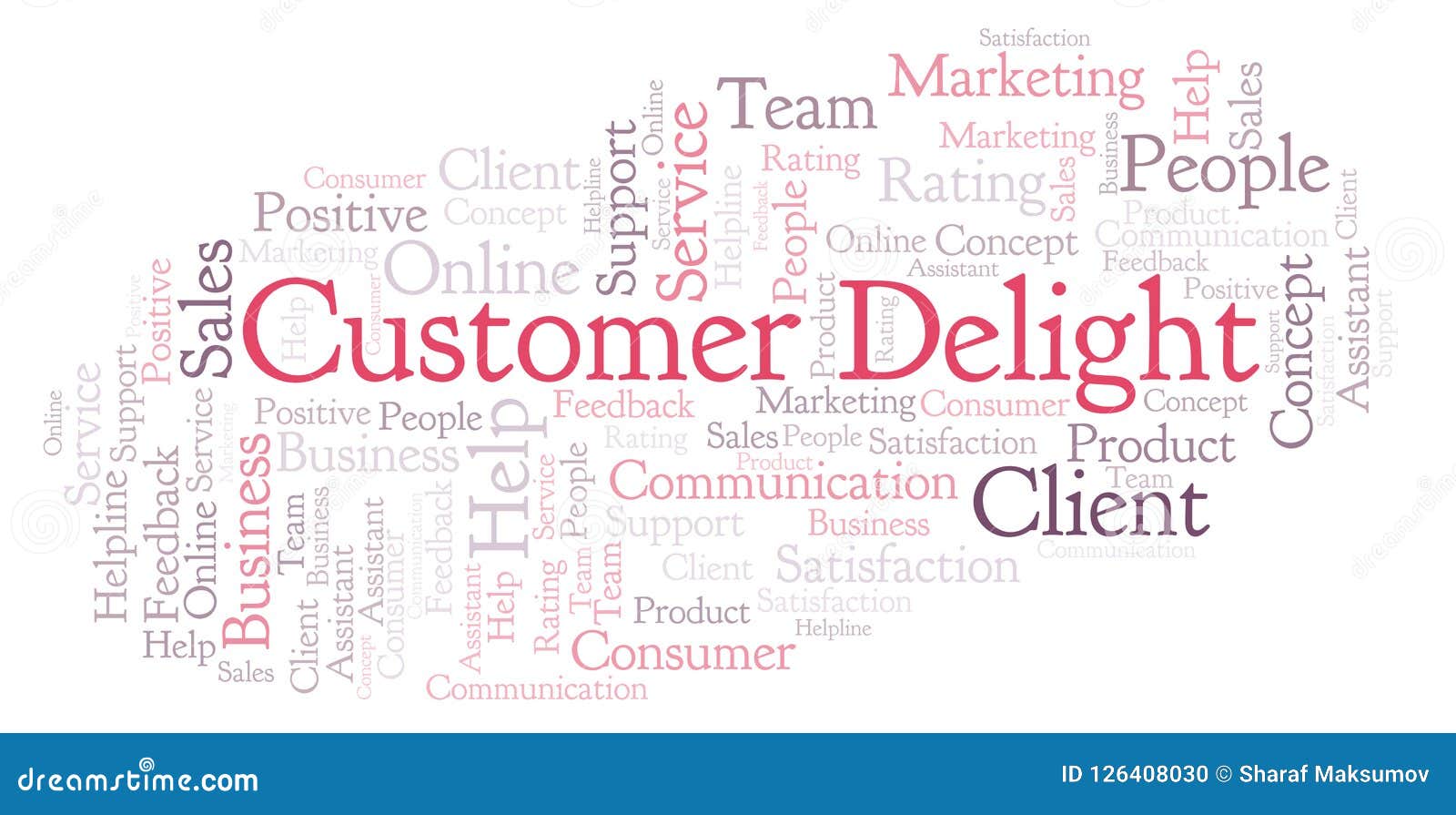 Customer Delight Word Cloud. Stock Illustration - Illustration of ...