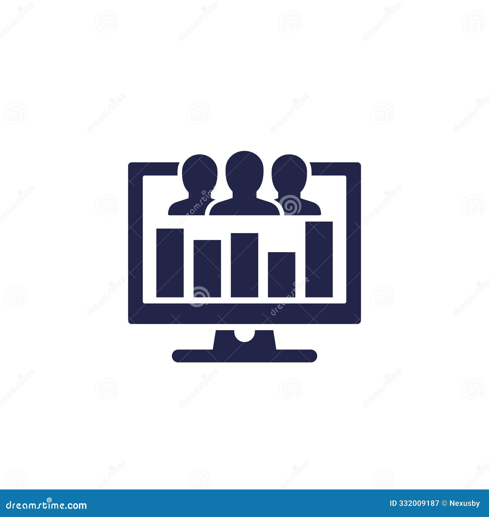 Demographics Analysis Concept. Graphs And Charts Next To Planet ...