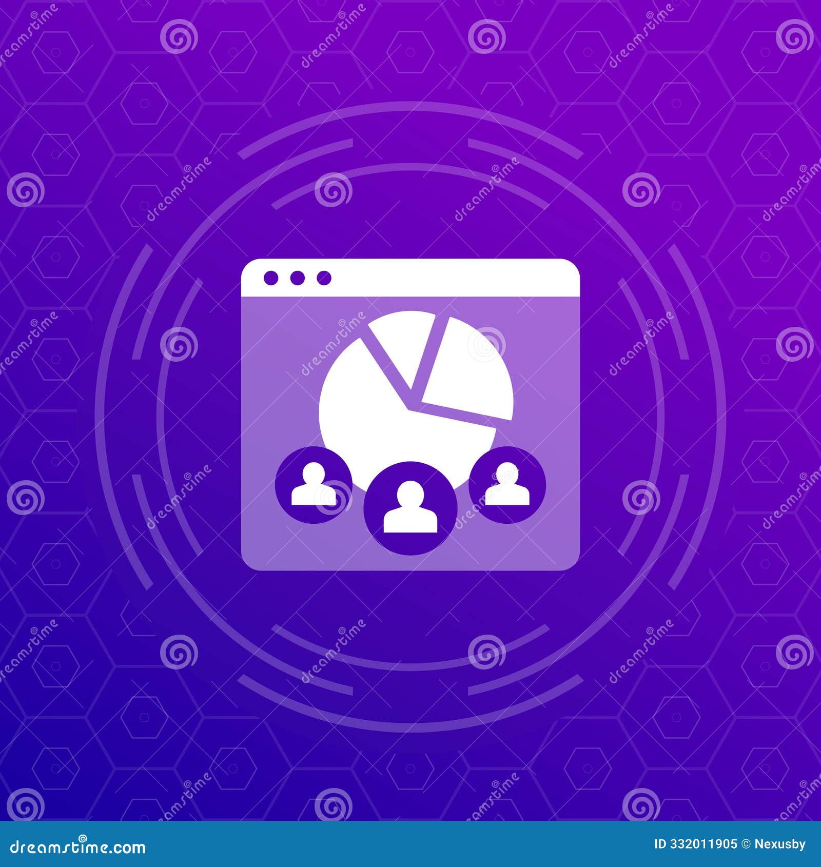 Customer Demographics Icon for Web Stock Illustration - Illustration of ...