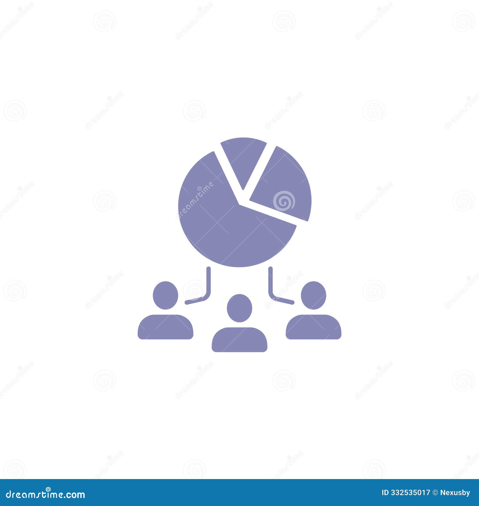 Customer Demographics Icon on White Stock Illustration - Illustration ...