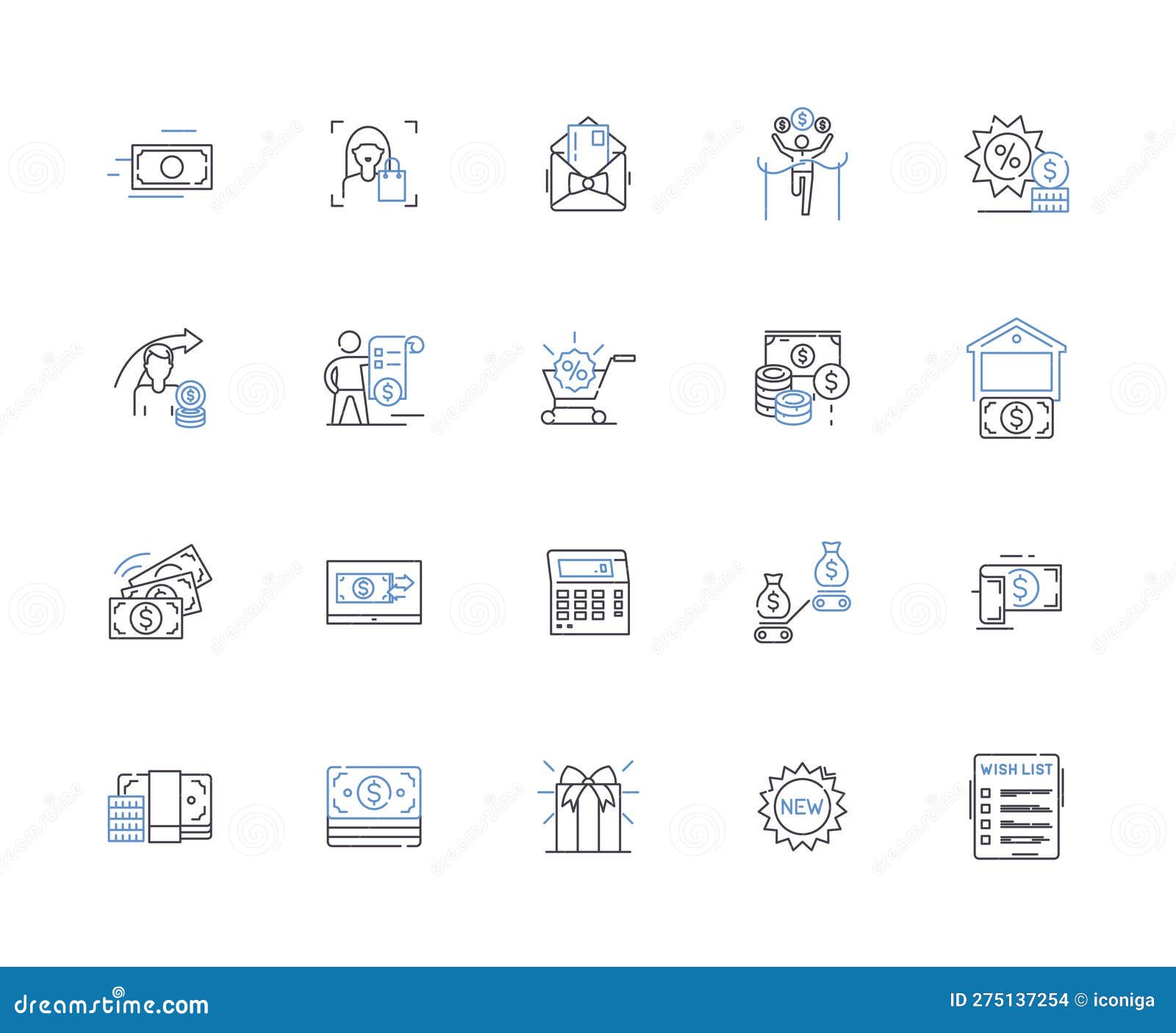 Customer Development Outline Icons Collection. Customer, Development ...