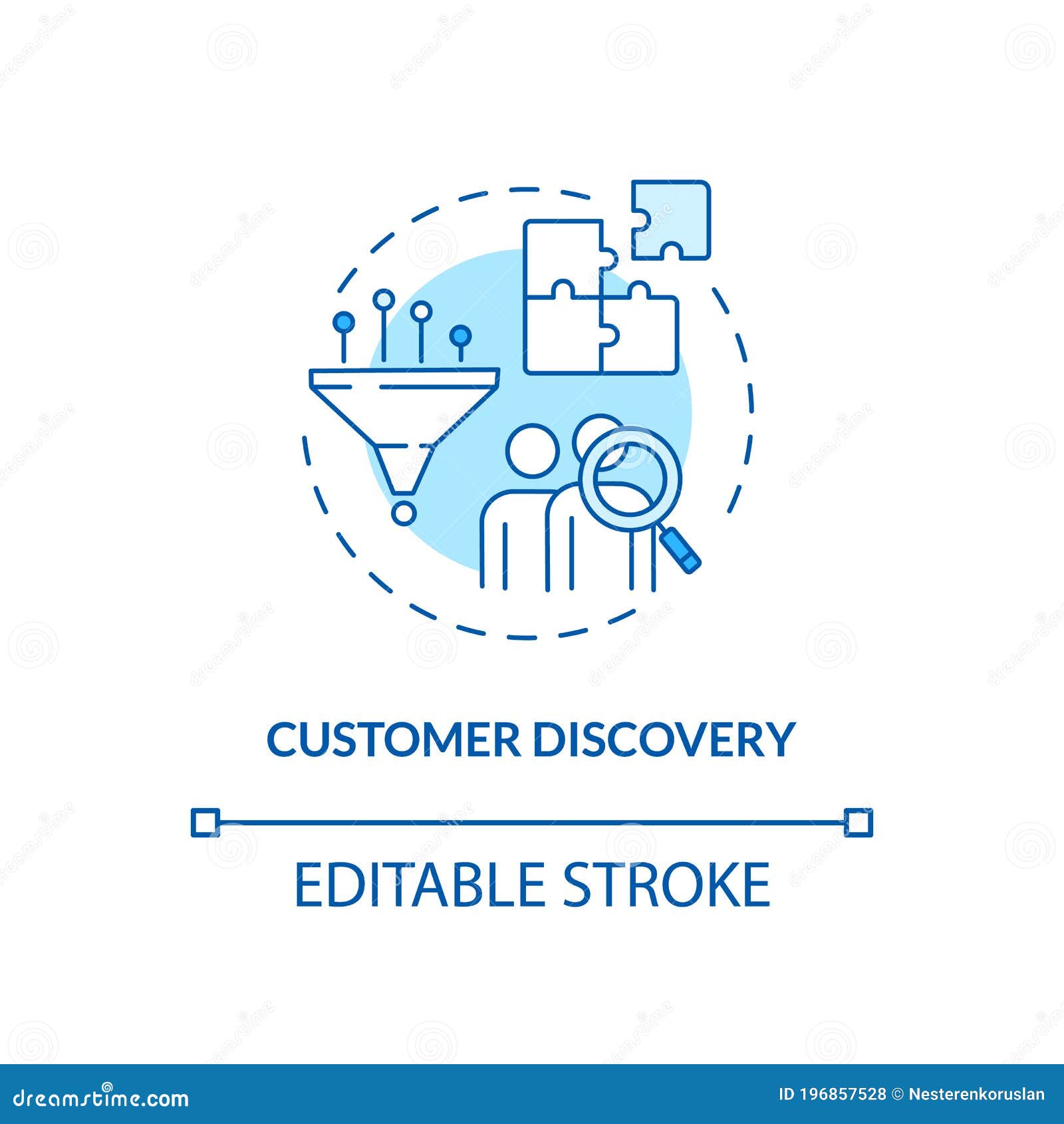 Customer Discovery Concept Icon Stock Vector - Illustration of abstract ...