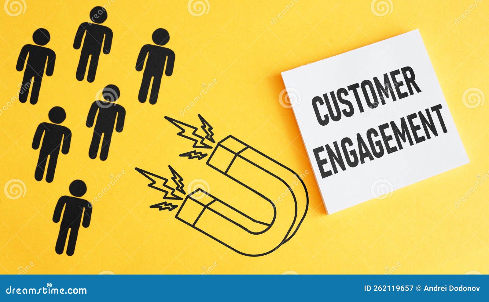 Customer Engagement is Shown Using the Text Stock Image - Image of ...