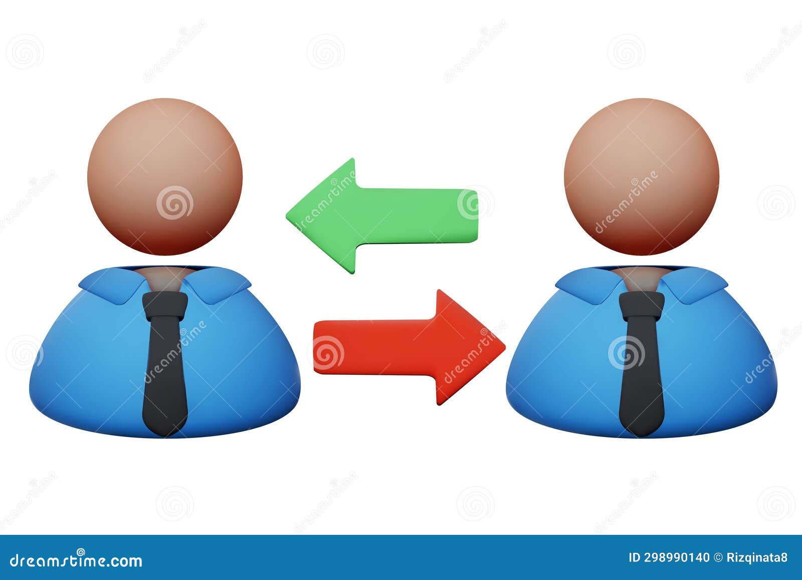 3d Experience Exchange Icon with Straight Arrow. Stock Vector ...