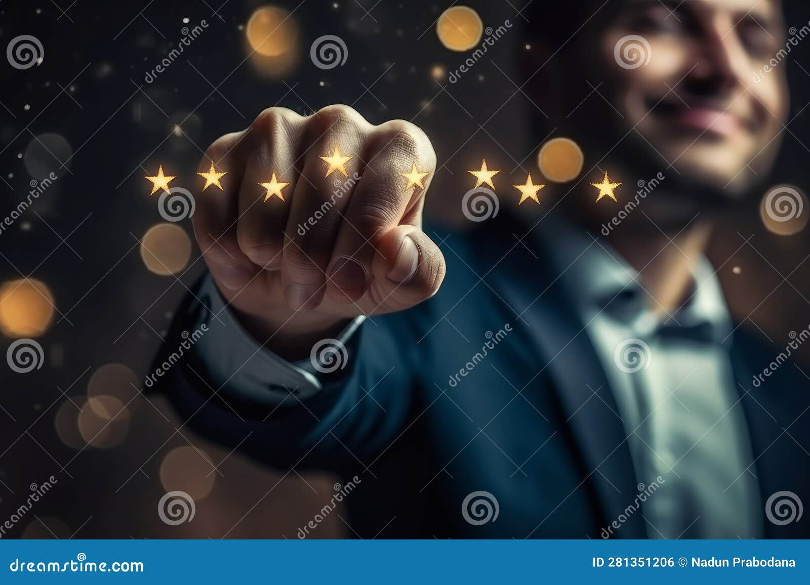 Customer Evaluation Feedback: Men in Suit Giving Feedback (AI Generated ...