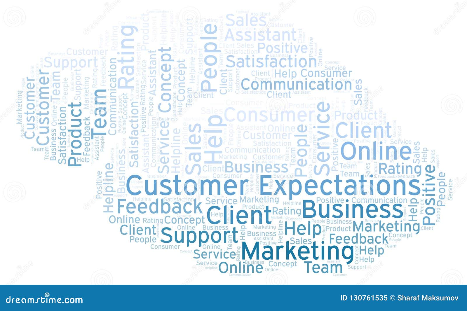 Customer Expectations Word Cloud. Stock Illustration - Illustration of ...