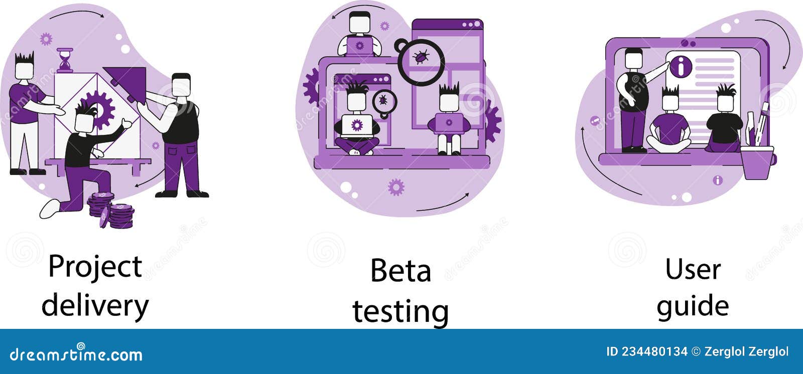 Customer Experience Abstract Concept Vector Illustration Set. Stock ...