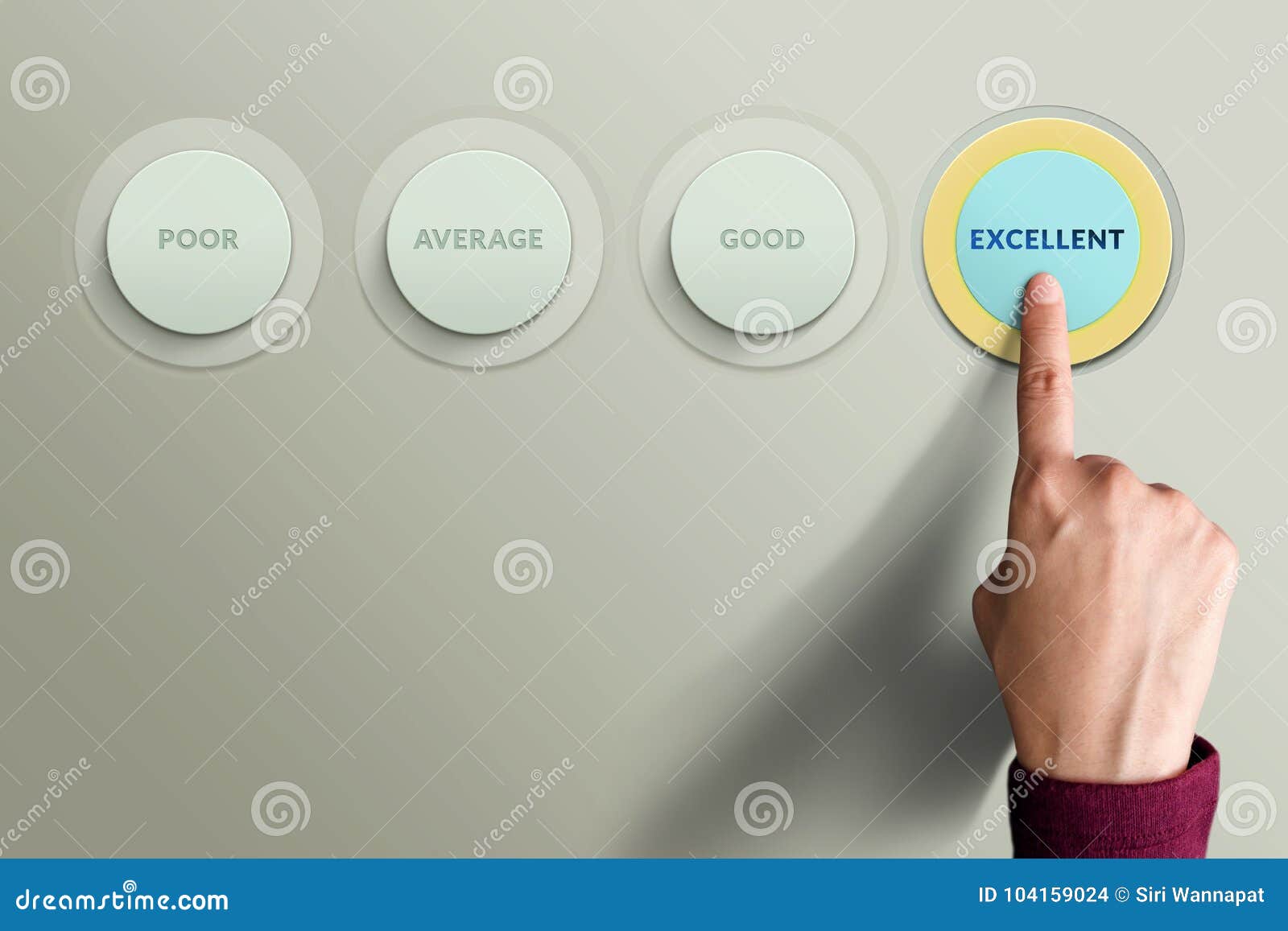 Customer Experience Concept, Best Excellent Services Rating for Stock ...