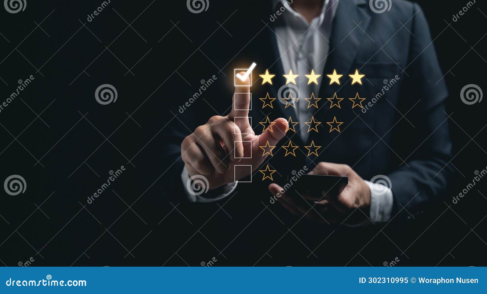 Customer Experience Concept, Best Excellent Services Rating for ...