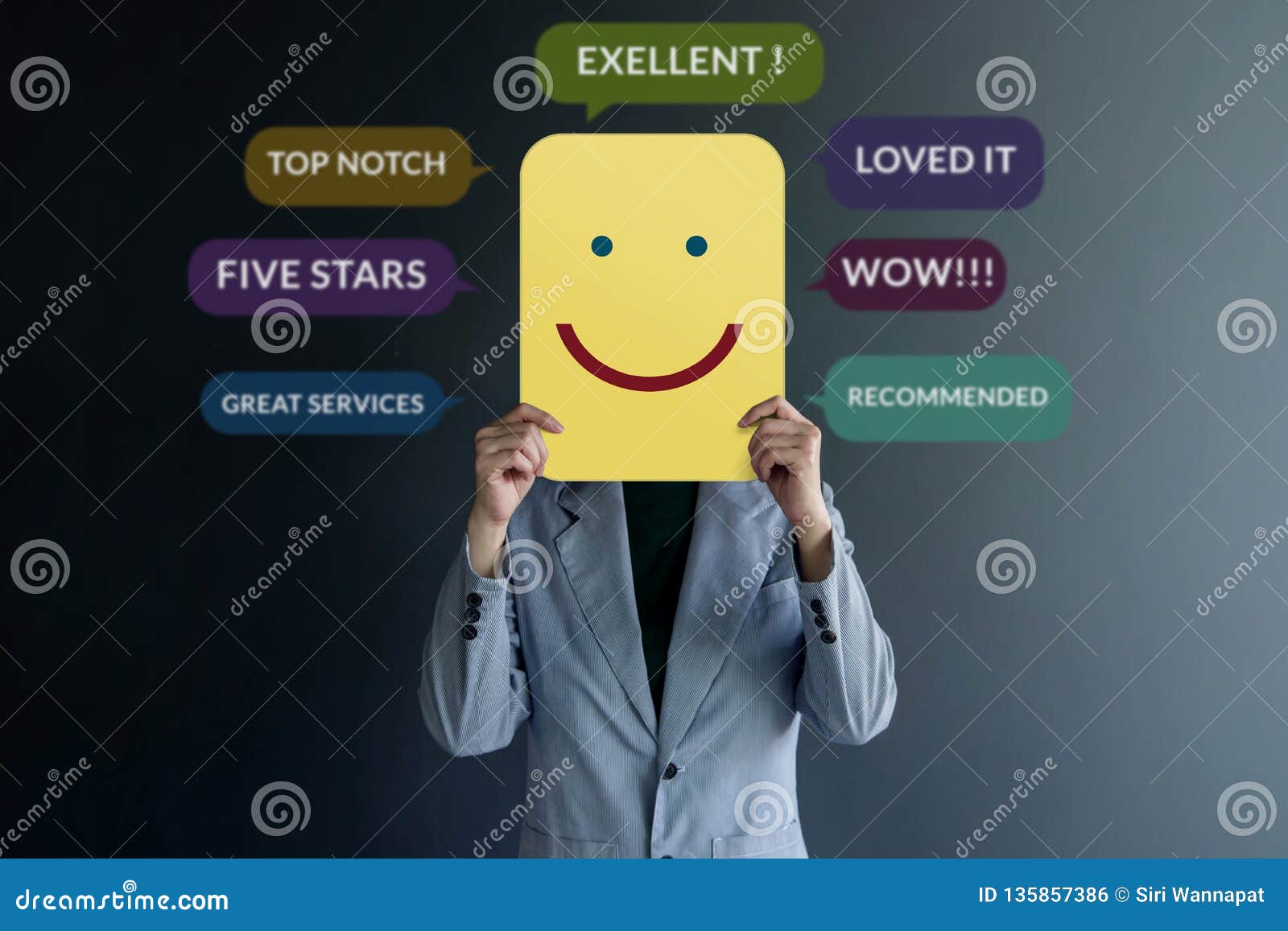 Customer Experience Concept. Happy Client Stock Photo - Image of ...