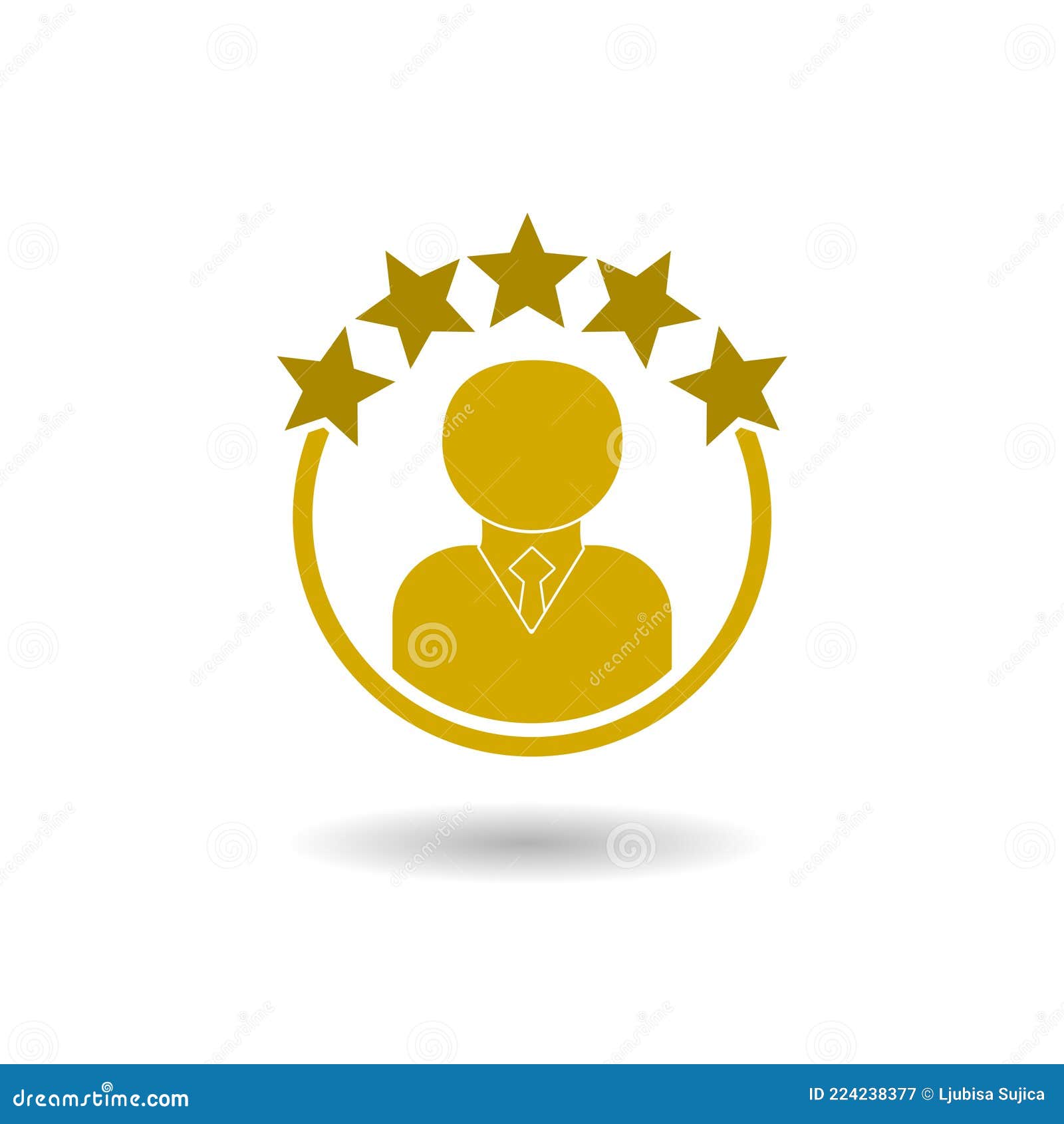 Customer Experience Icon with Shadow Stock Vector - Illustration of ...
