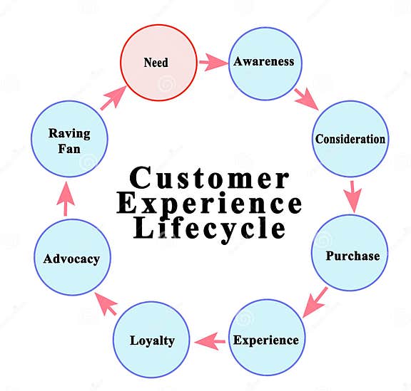 Customer Experience Lifecycle Stock Illustration - Illustration of ...