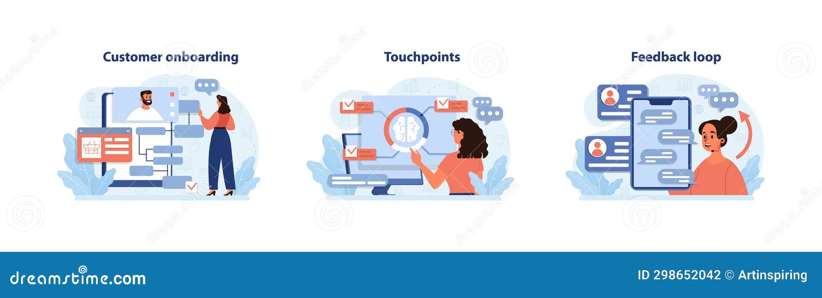 Onboarding Process Rectangle Infographic Template Cartoon Vector ...