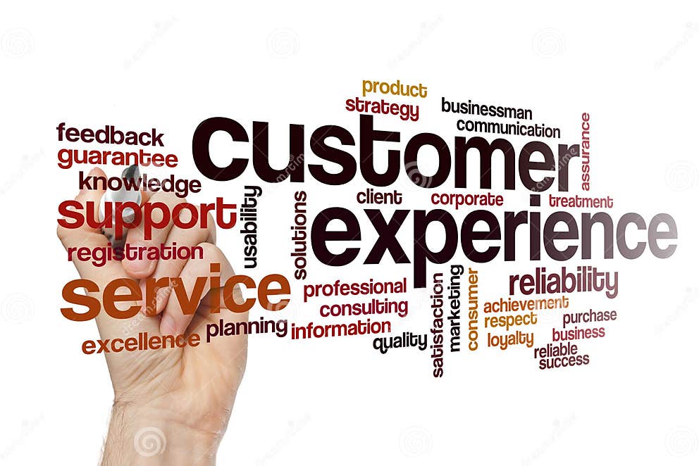 Customer Experience Word Cloud Concept Stock Illustration ...