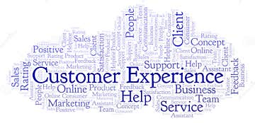 Customer Experience Word Cloud. Stock Illustration - Illustration of ...