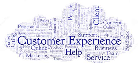 Customer Experience Word Cloud. Stock Illustration - Illustration of ...