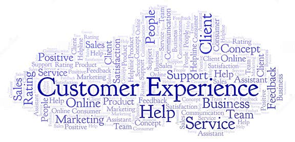 Customer Experience Word Cloud. Stock Illustration - Illustration of ...