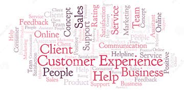 Customer Experience Word Cloud. Stock Illustration - Illustration of ...