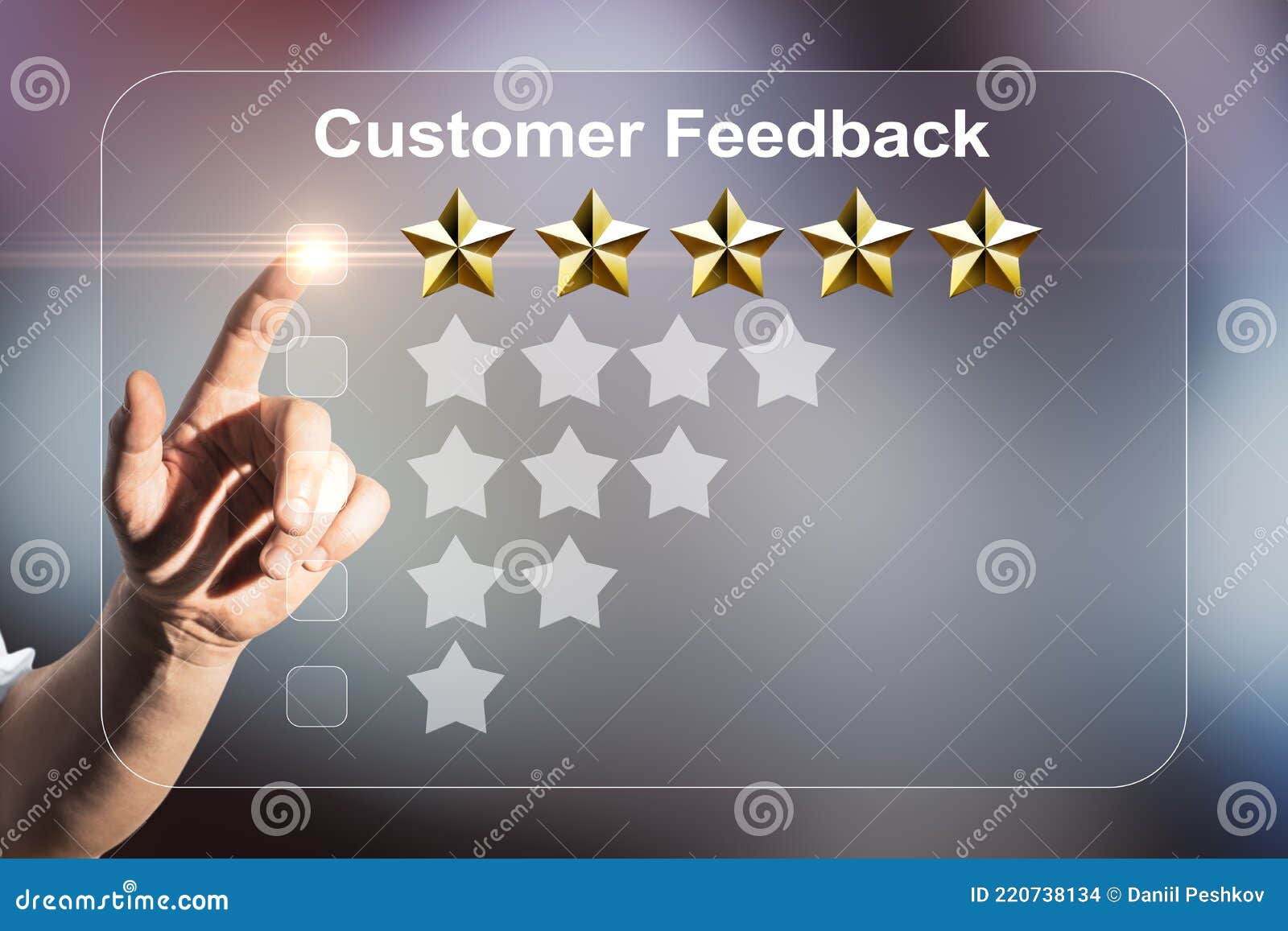 Customer feedback concept stock photo. Image of positive - 220738134