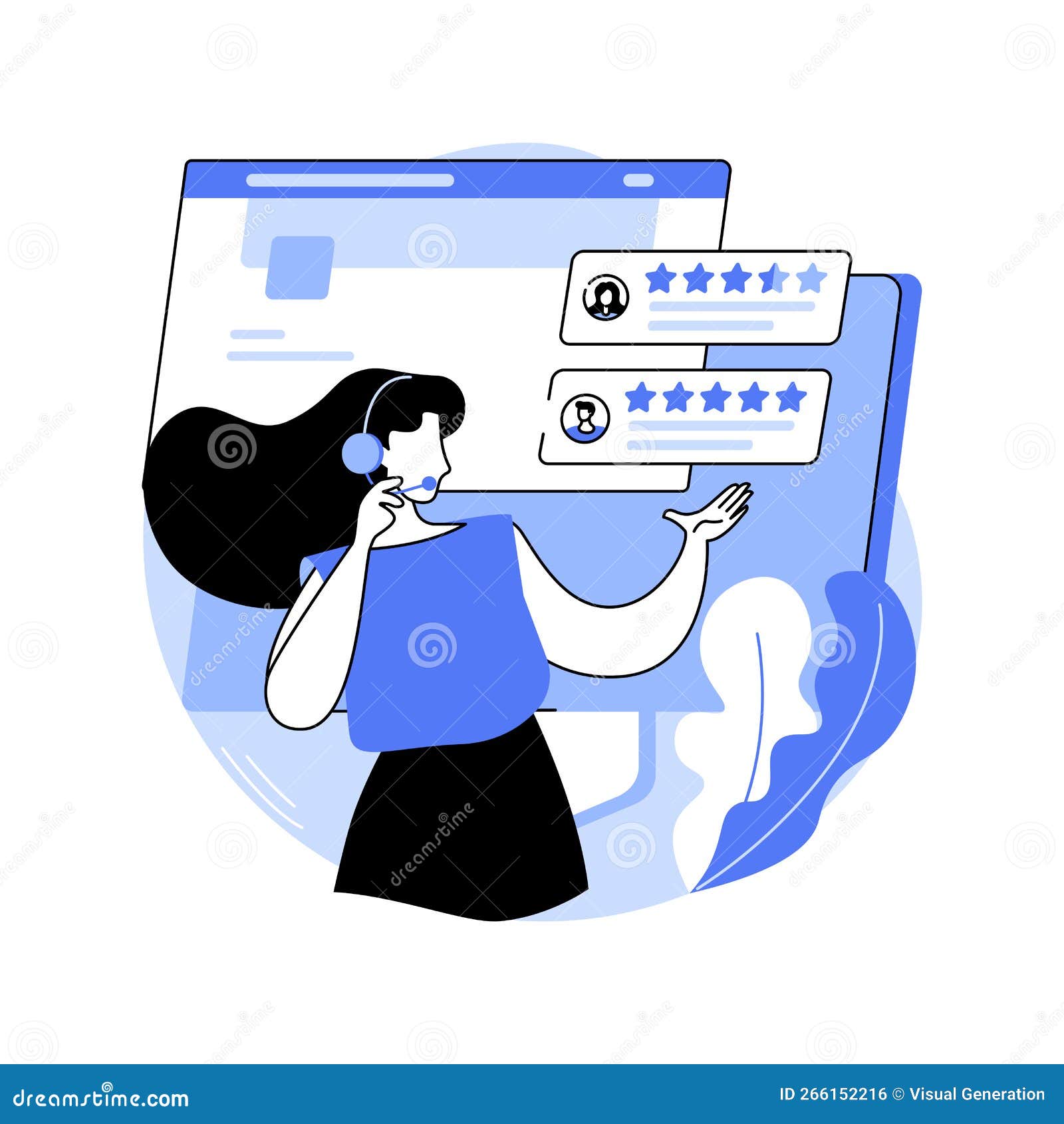 Customer Feedback Isolated Cartoon Vector Illustrations. Stock Vector ...