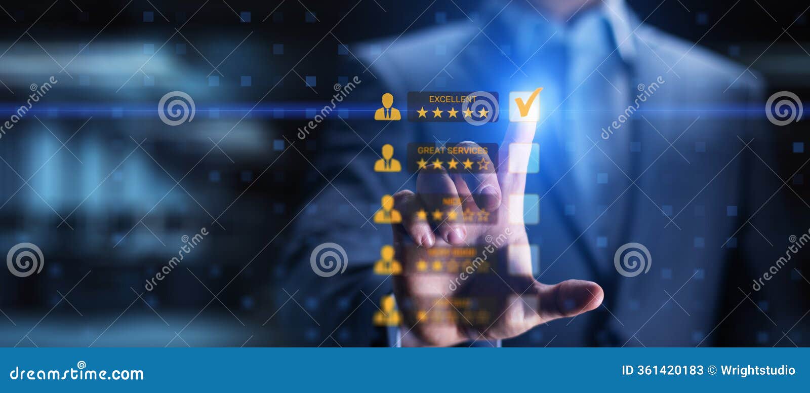 Customer Feedback and Rating System Illustrated on Virtual Interface ...