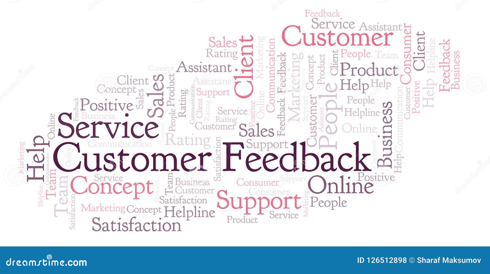 Customer Feedback Word Cloud. Stock Illustration - Illustration of ...