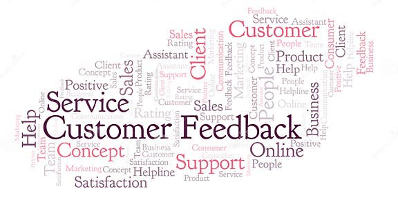 Customer Feedback Word Cloud. Stock Illustration - Illustration of ...