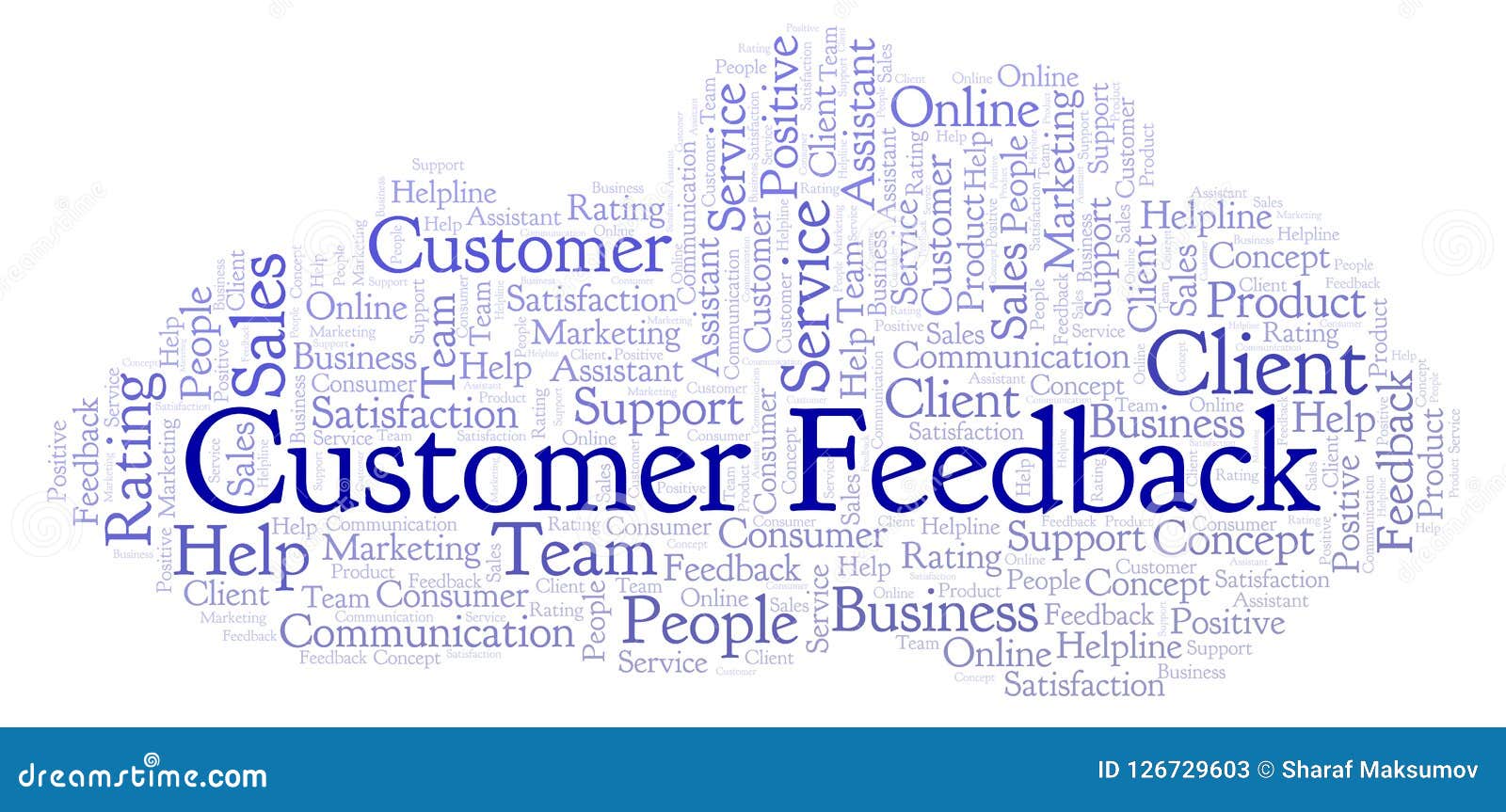 Customer Feedback Word Cloud. Stock Illustration - Illustration of ...