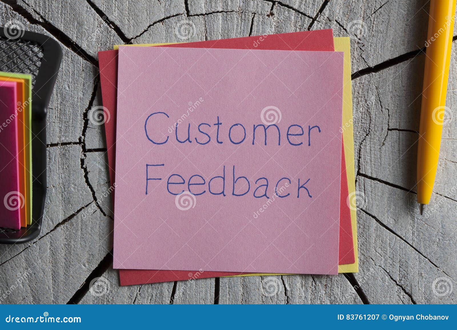 Customer Feedback Written on a Note Stock Image - Image of improvement ...