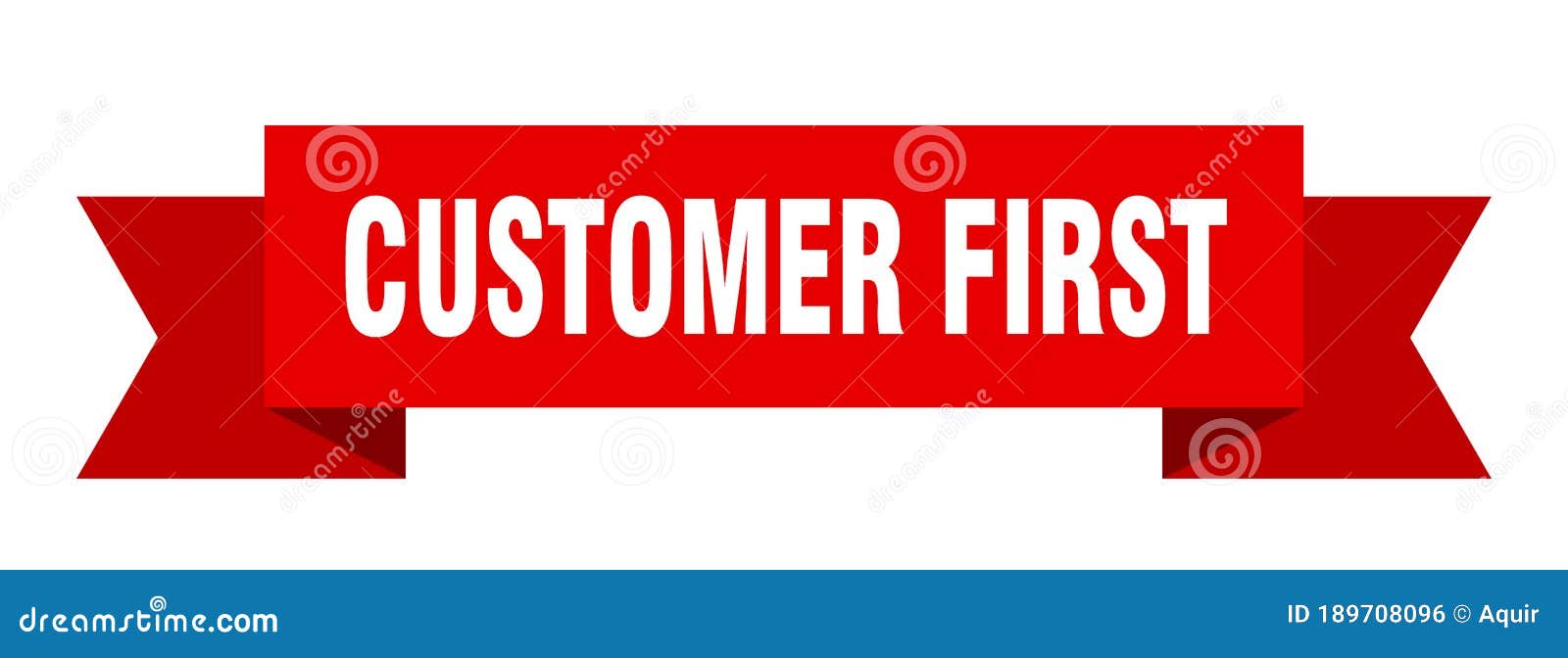 Customer First Ribbon. Customer First Isolated Band Sign Stock Vector ...