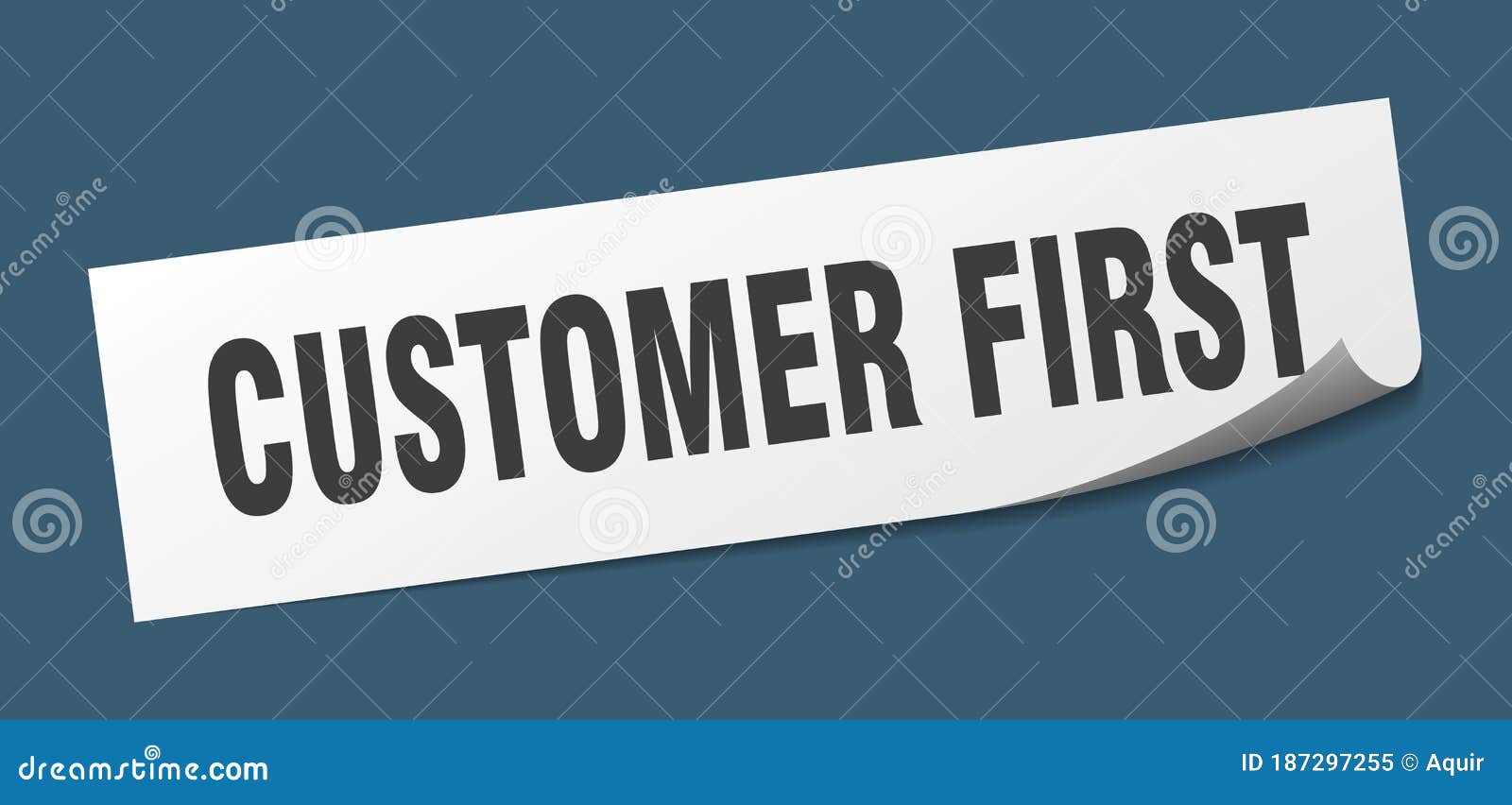 Customer First Sticker. Customer First Square Isolated Sign Stock ...