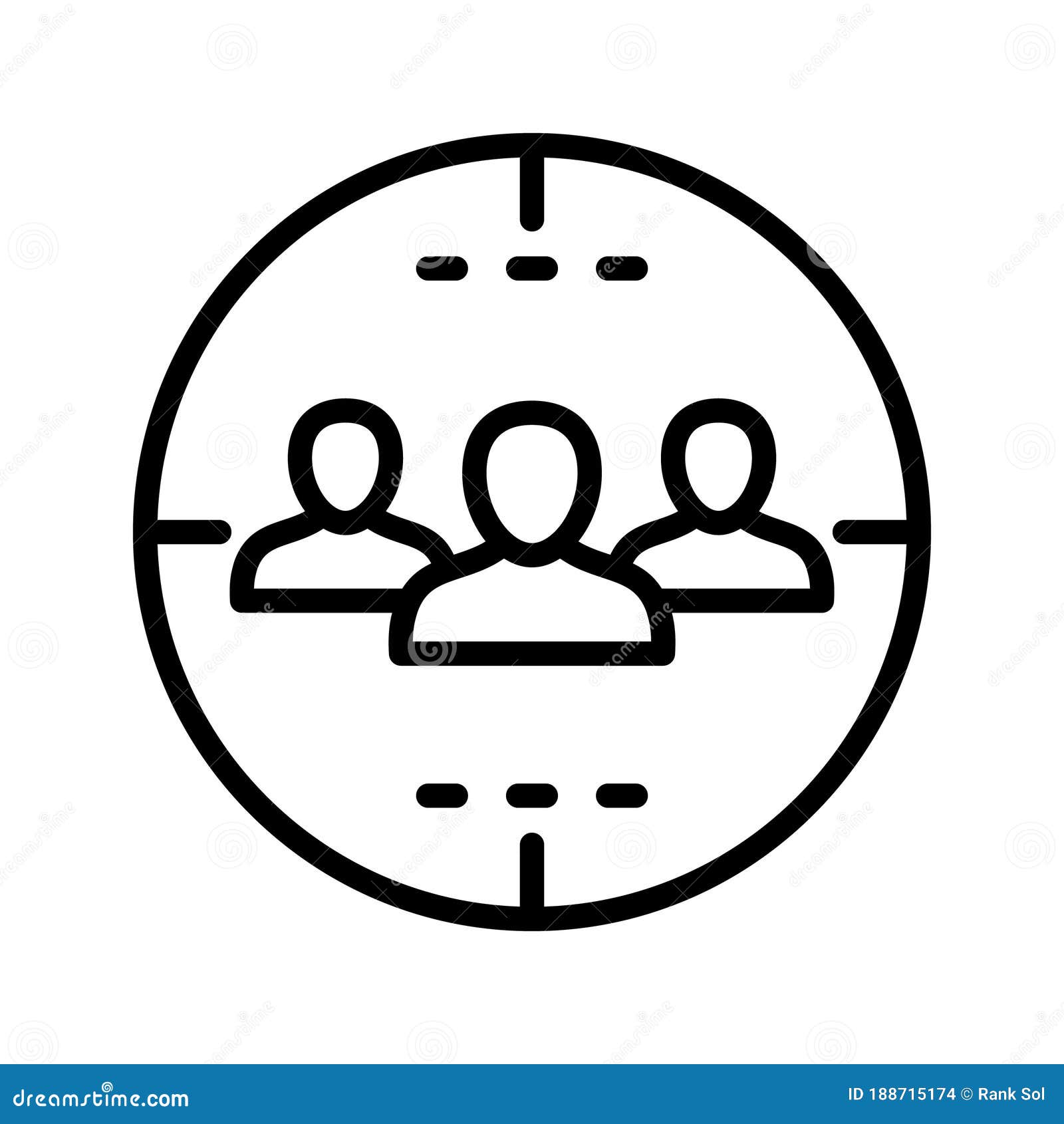 Customer Focus Line Style Vector Icon Which Can Easily Modify or Edit ...
