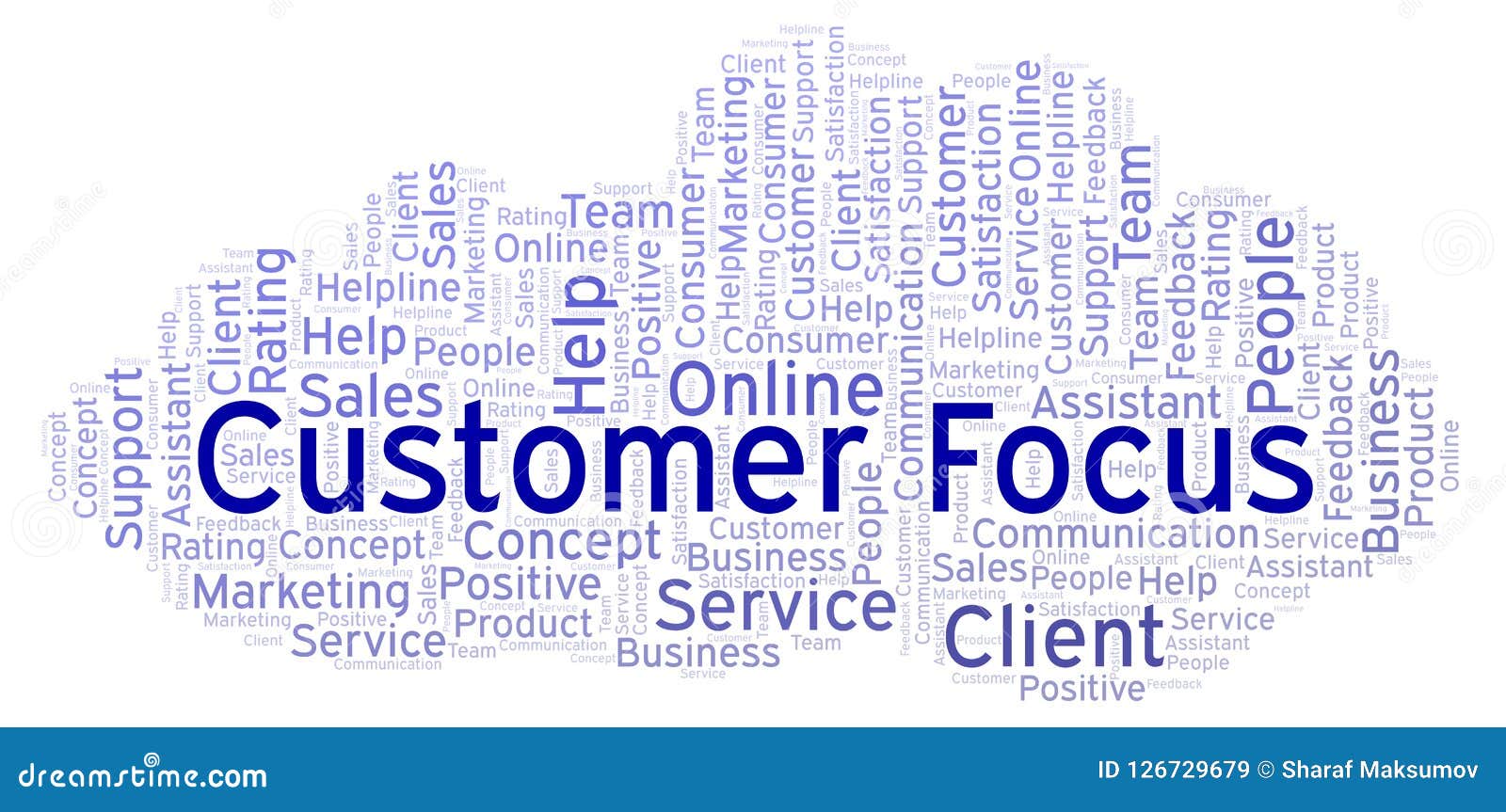 Customer Focus word cloud. stock illustration. Illustration of team ...