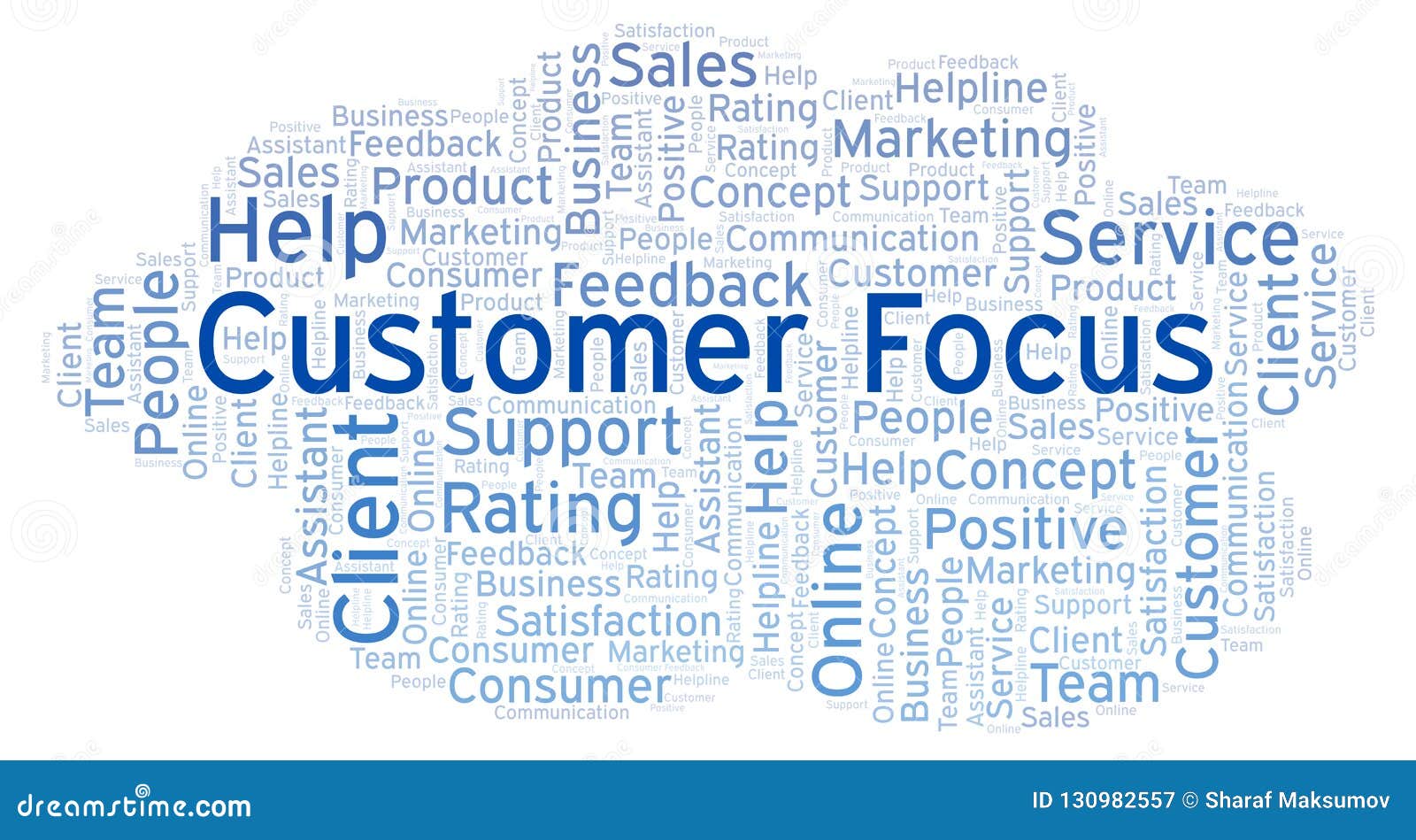 Customer Focus word cloud. stock illustration. Illustration of concept ...