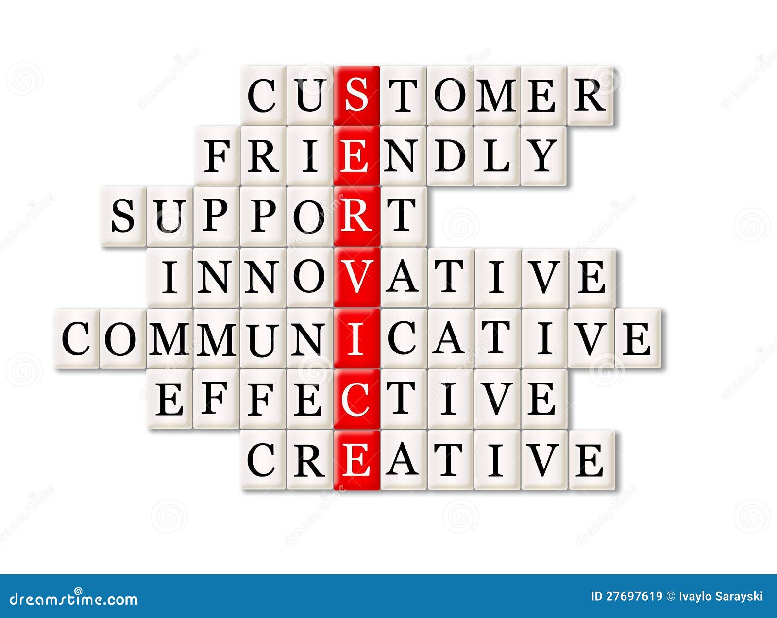 Customer friendly stock illustration. Illustration of cube - 27697619