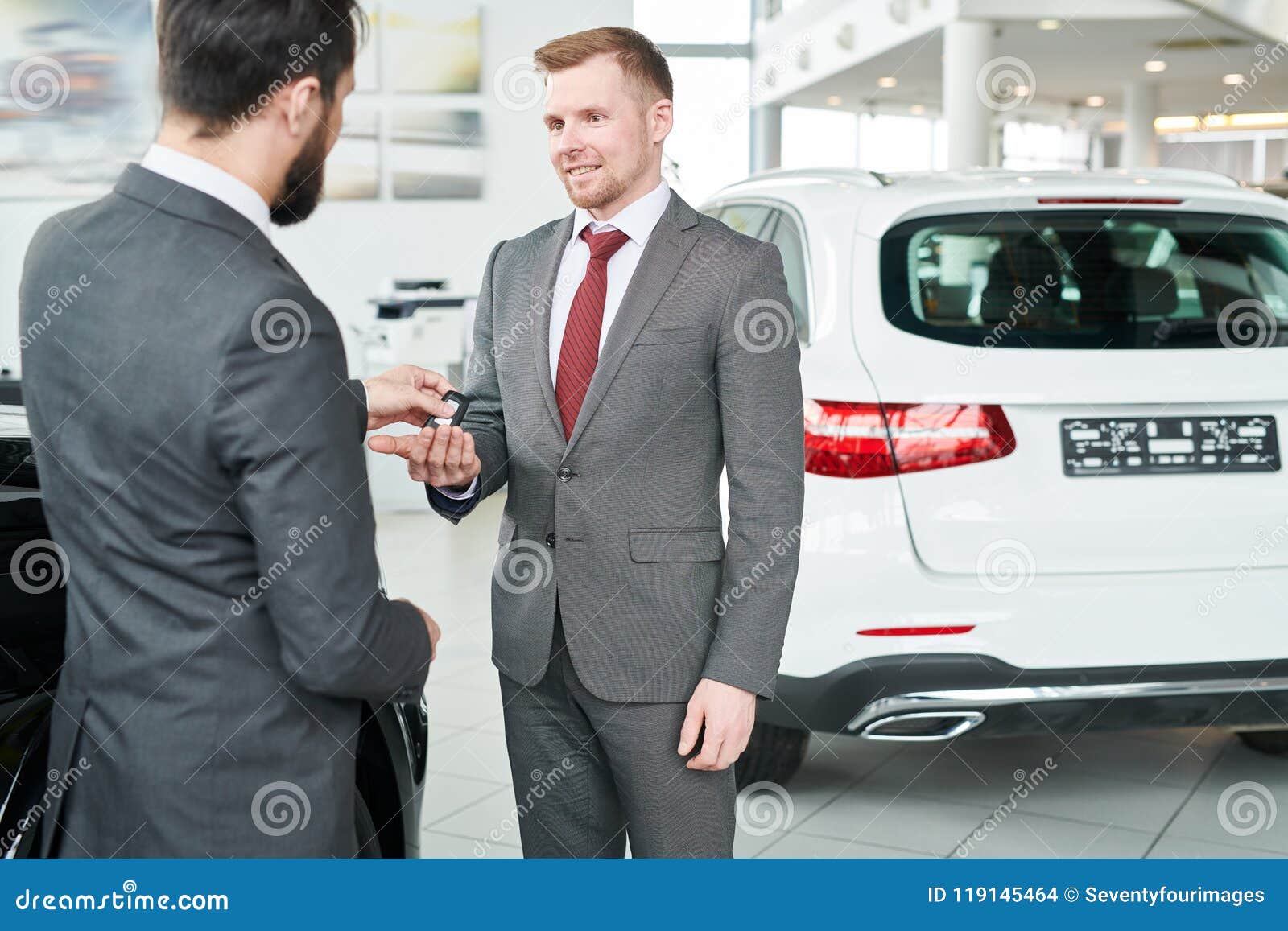 Buying a new car stock photo. Image of adult, purchase - 119145464