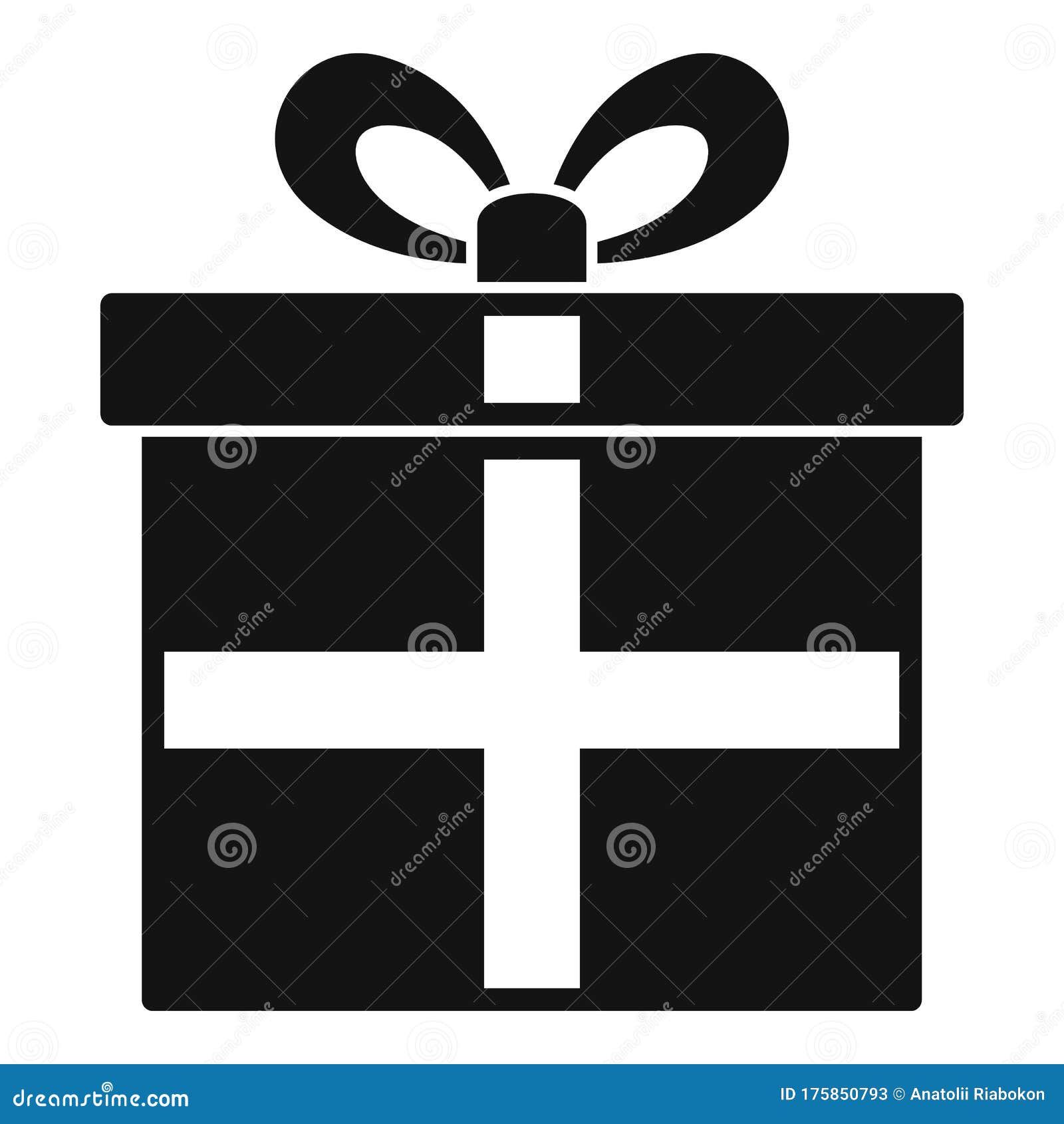 Customer Gift Box Icon, Simple Style Stock Vector - Illustration of ...