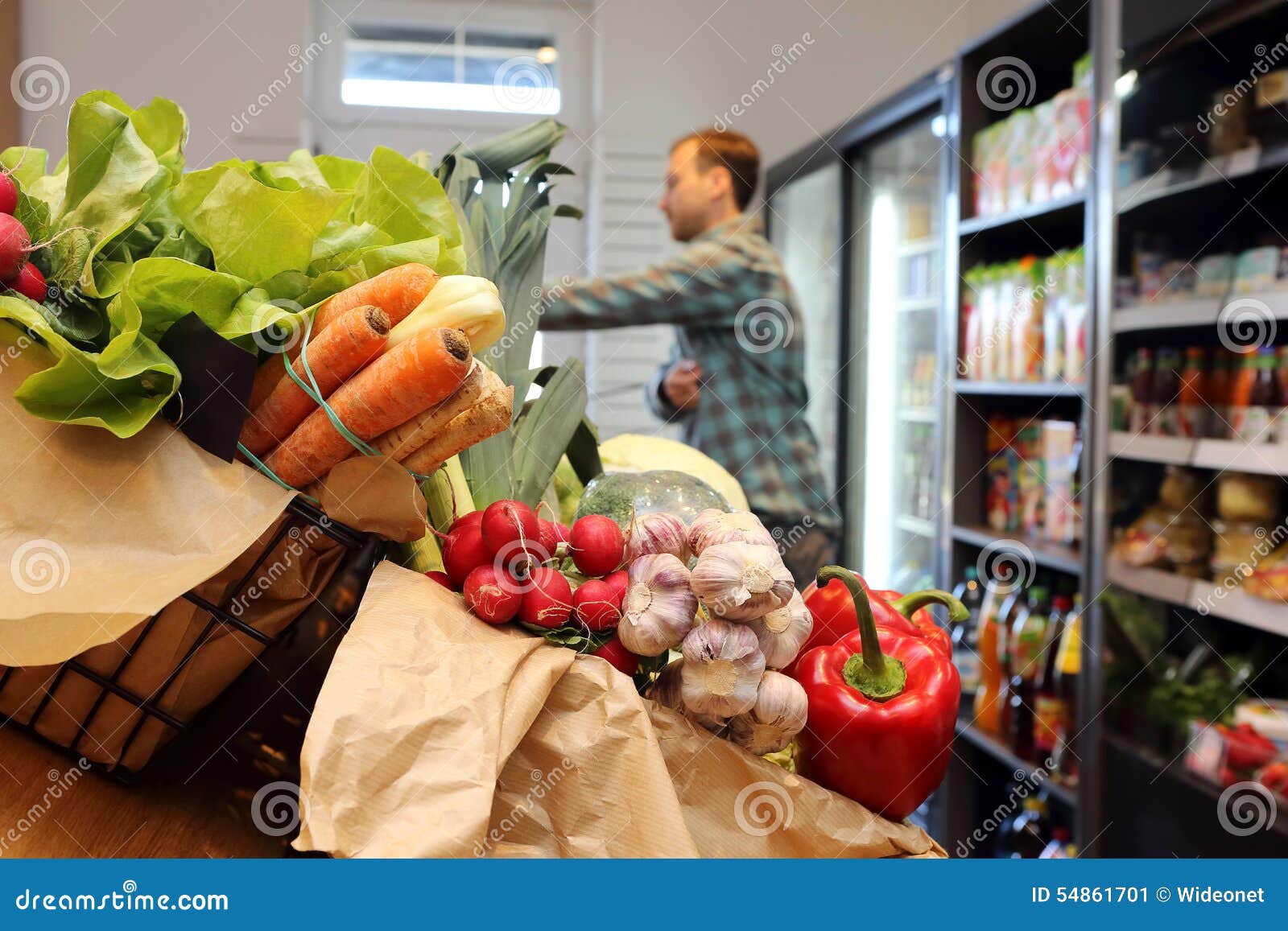 Customer at the Grocery Store Stock Image - Image of choice, consumer ...