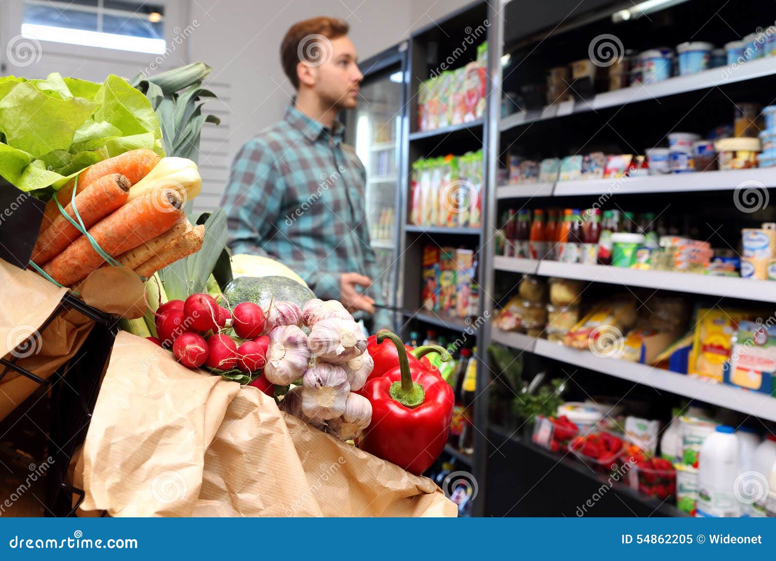 Customer at the Grocery Store Stock Image - Image of lifestyle, people ...