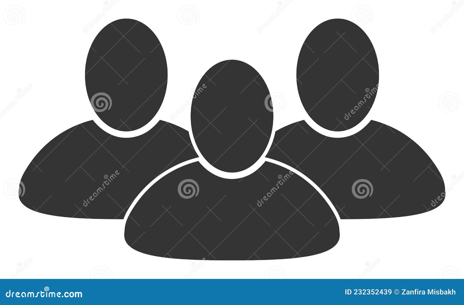Customer Group Vector Icon Illustration Stock Vector - Illustration of ...