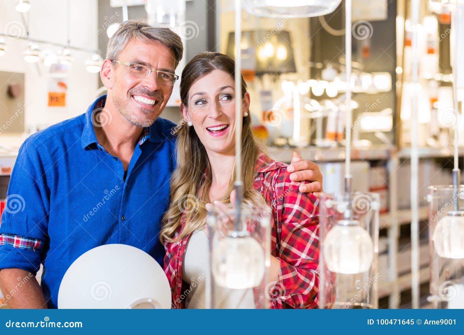 Customer in Hardware Store Asking Clerk for Help Stock Image - Image of ...