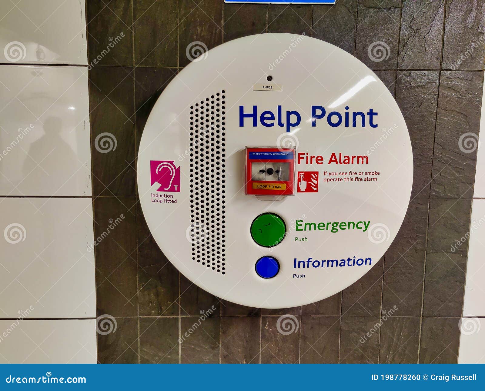 Customer Help Point Terminal in a London Underground Station Editorial ...