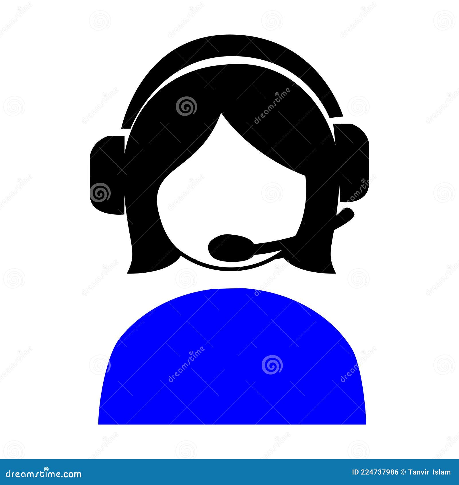 Customer helpline icon stock vector. Illustration of service - 224737986