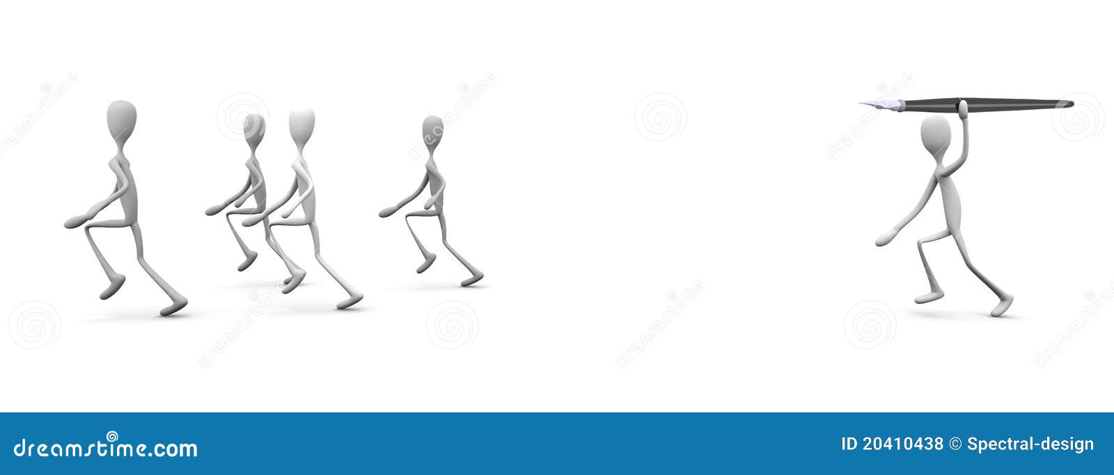 Customer Hunting stock illustration. Illustration of pencil - 20410438