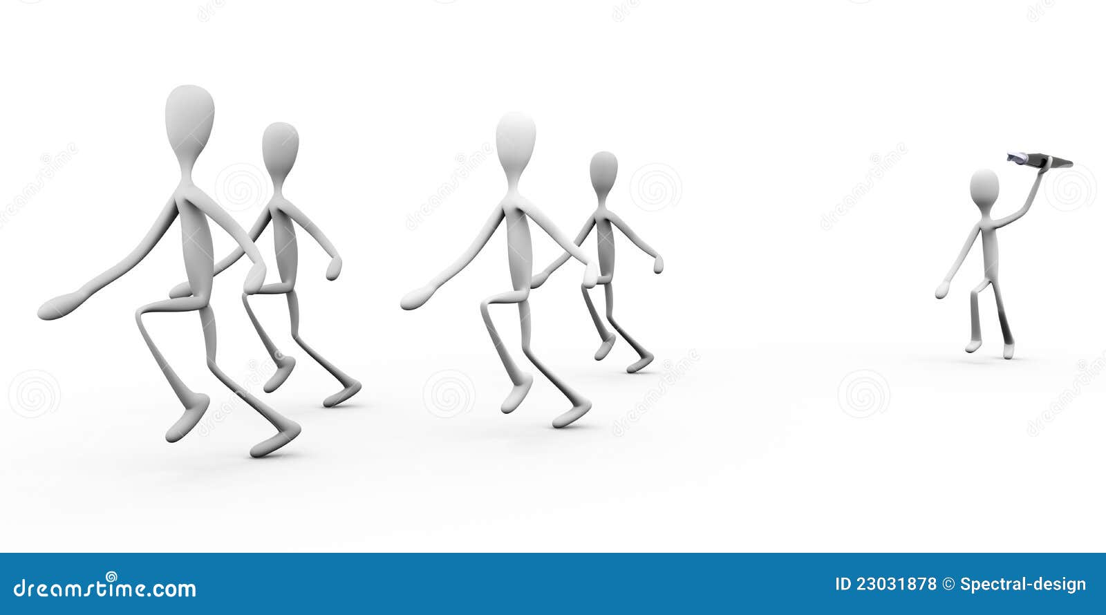 Customer Hunting stock illustration. Illustration of follow - 23031878